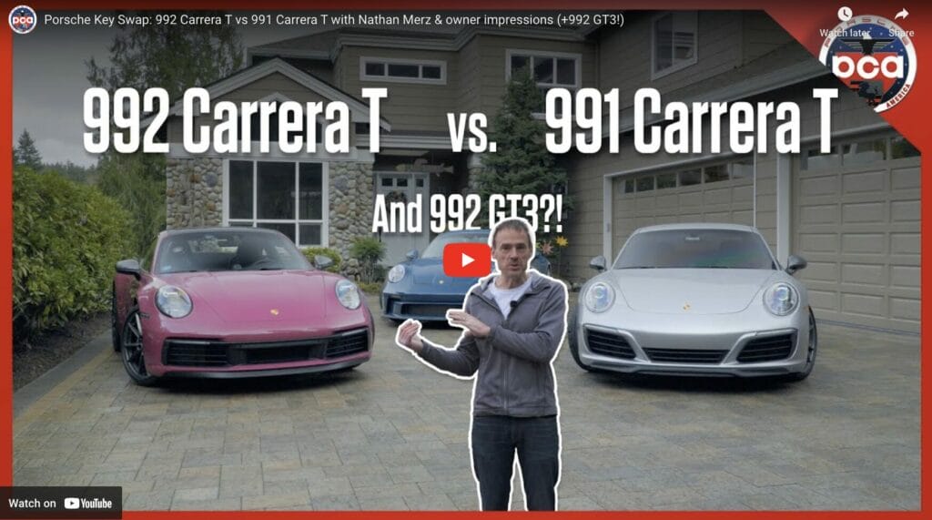 Porsche Key Swap: 992 Carrera T vs 991 Carrera T with Nathan Merz ...